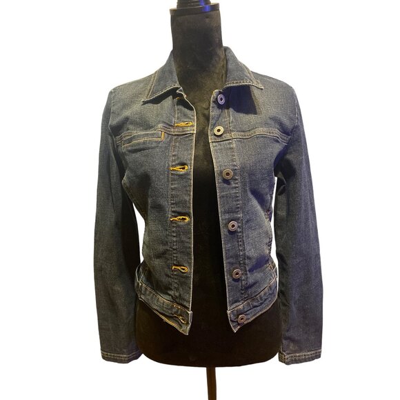 Guess | Jackets & Coats | Vintage Guess Denim Jacket With Unique ...